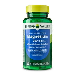Carlyle Magnesium Glycinate 200mg Capsules Supplement - Walmart.com