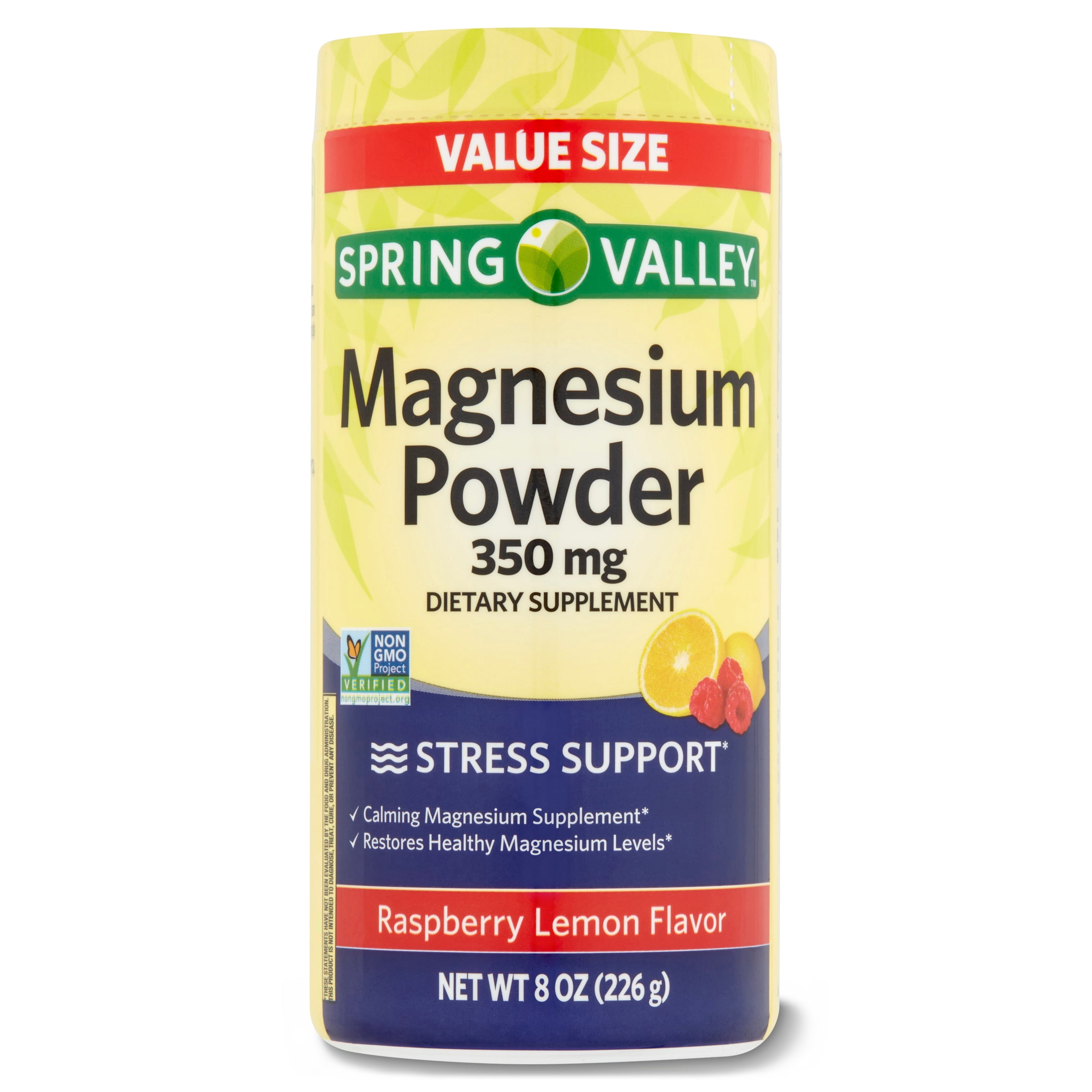 Spring Valley Magnesium Stress Support Dietary Supplement Powder ...