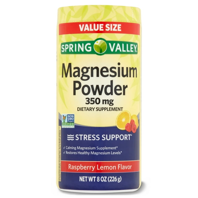 Spring Valley Magnesium Stress Support Dietary Supplement Powder ...