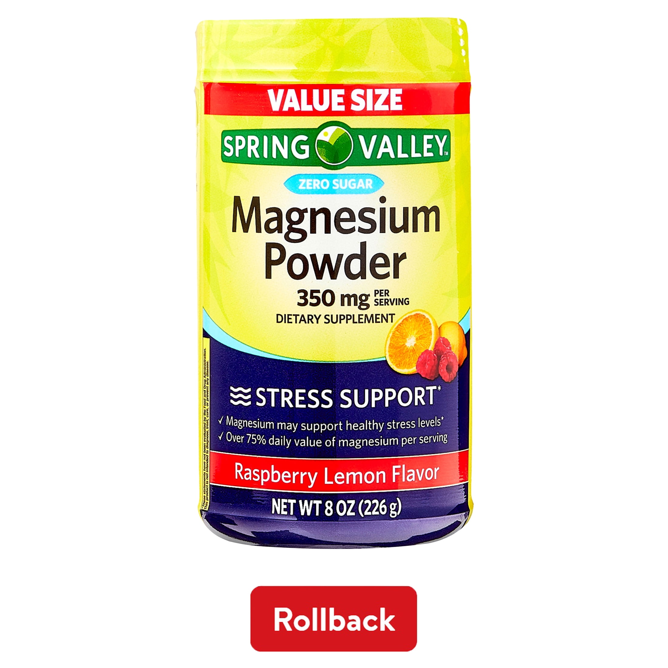 Spring Valley Magnesium Stress Support Dietary Supplement Powder ...