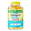 Spring Valley Proactive Support Omega-3 Fish Oil Dietary Supplement Softgels for Heart/General ...