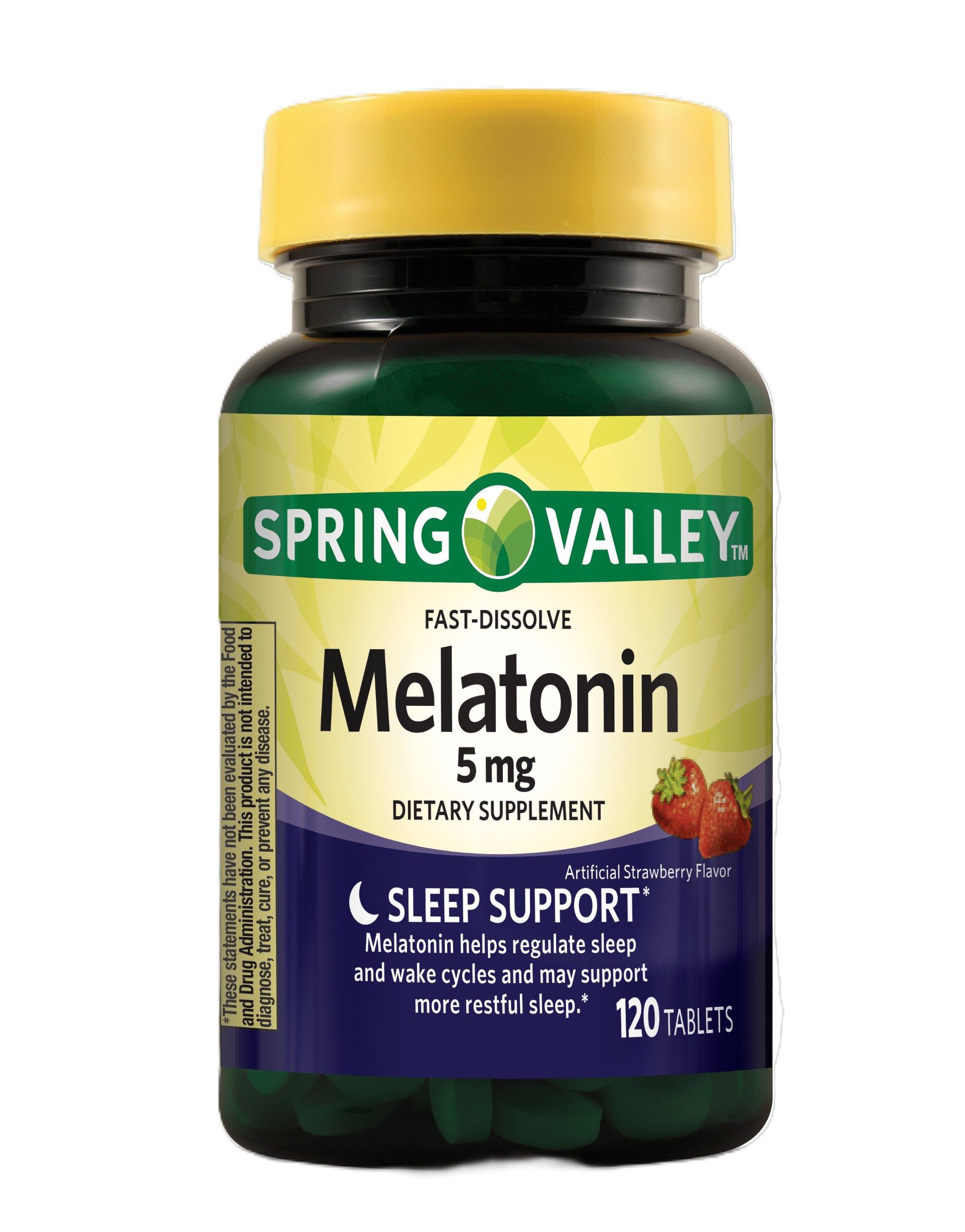 Spring Valley Melatonin Sleep Health Dietary Supplement Fast-Dissolve ...