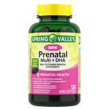 Spring Valley Mini Prenatal Multi + DHA Complete Multivitamin ...