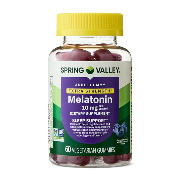 Spring Valley Melatonin Tablets Sleep Support Dietary Supplement, 5 mg ...