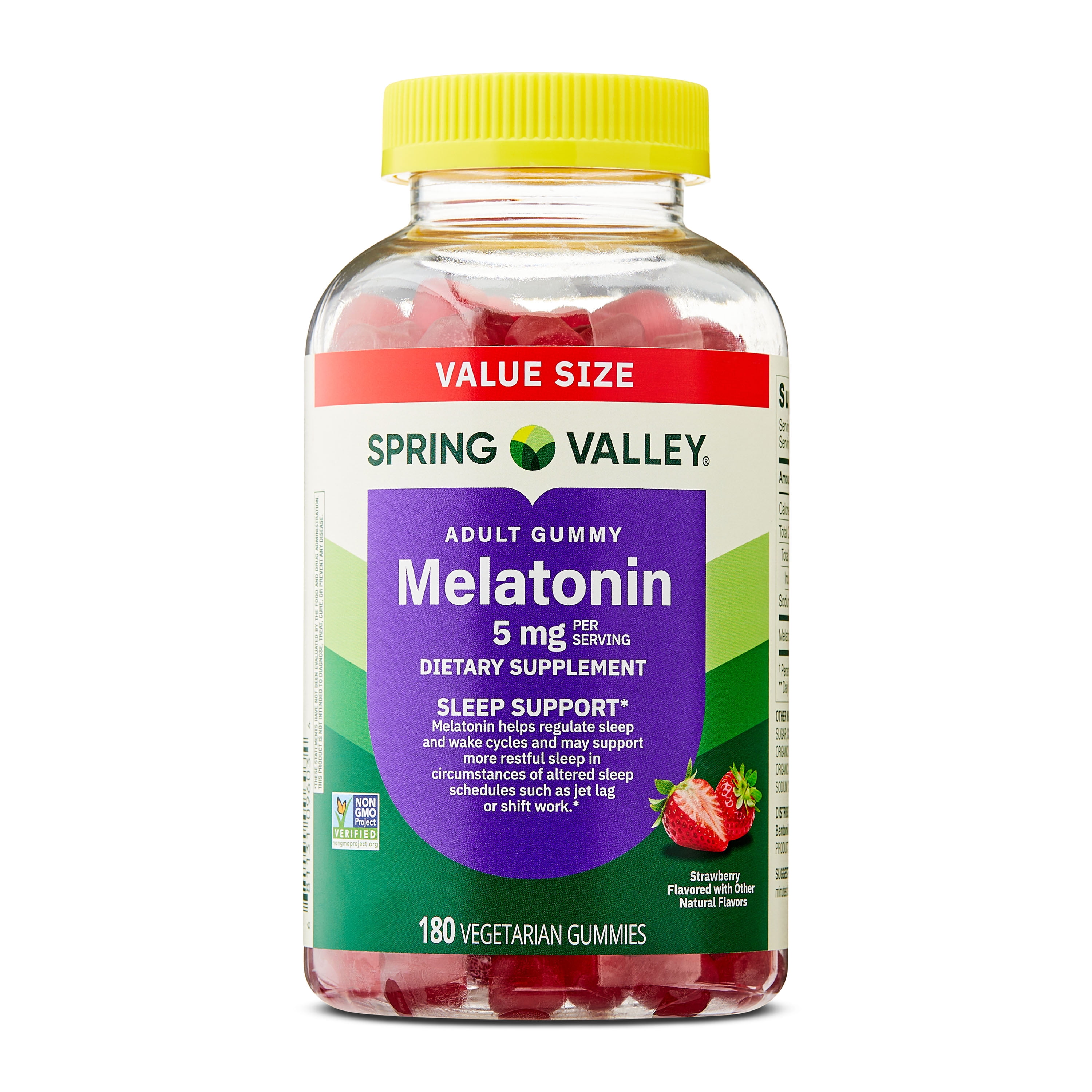 Spring Valley Non GMO Melatonin Sleep Support Dietary Supplement ...