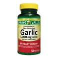 Spring Valley Odor-Controlled Garlic Softgels Dietary Supplement, 1,000 ...