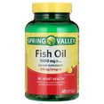 Spring Valley Omega-3 Fish Oil Soft Gels, Heart Health Dietary Supplement, 1000 mg, 60 Count ...