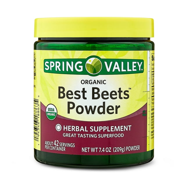 Spring Valley Organic Best Beet Powder Herbal Supplement, 7.4 oz ...