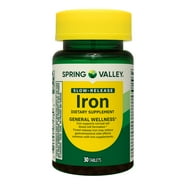 Spring Valley Iron Tablets, 27 mg, 250 Count - Walmart.com