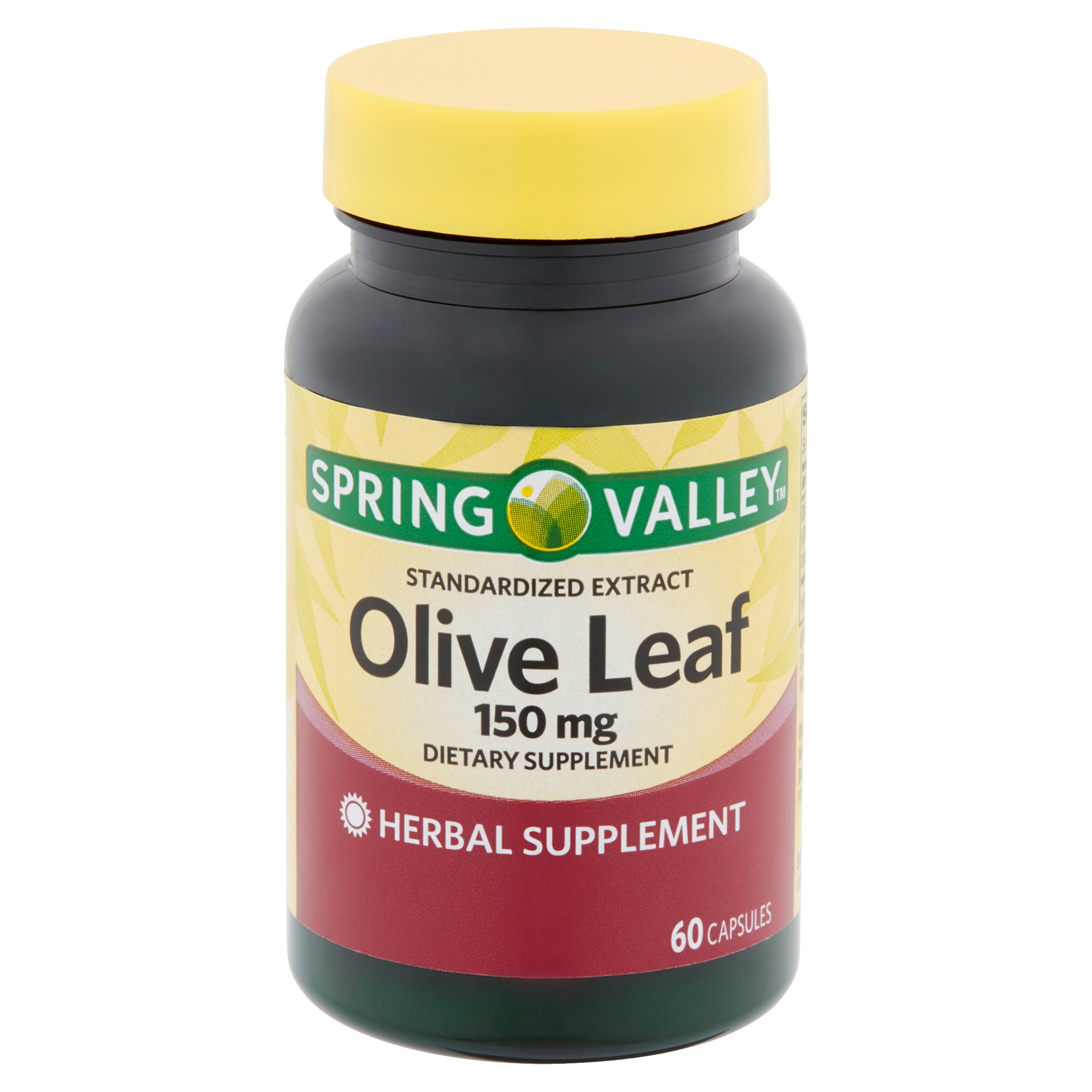 Spring Valley Standardized Extract Olive Leaf Herbal Supplement ...