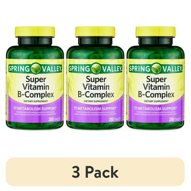 (3 pack) Spring Valley Sublingual Vitamin B12 Microlozenges, 500 Mcg ...