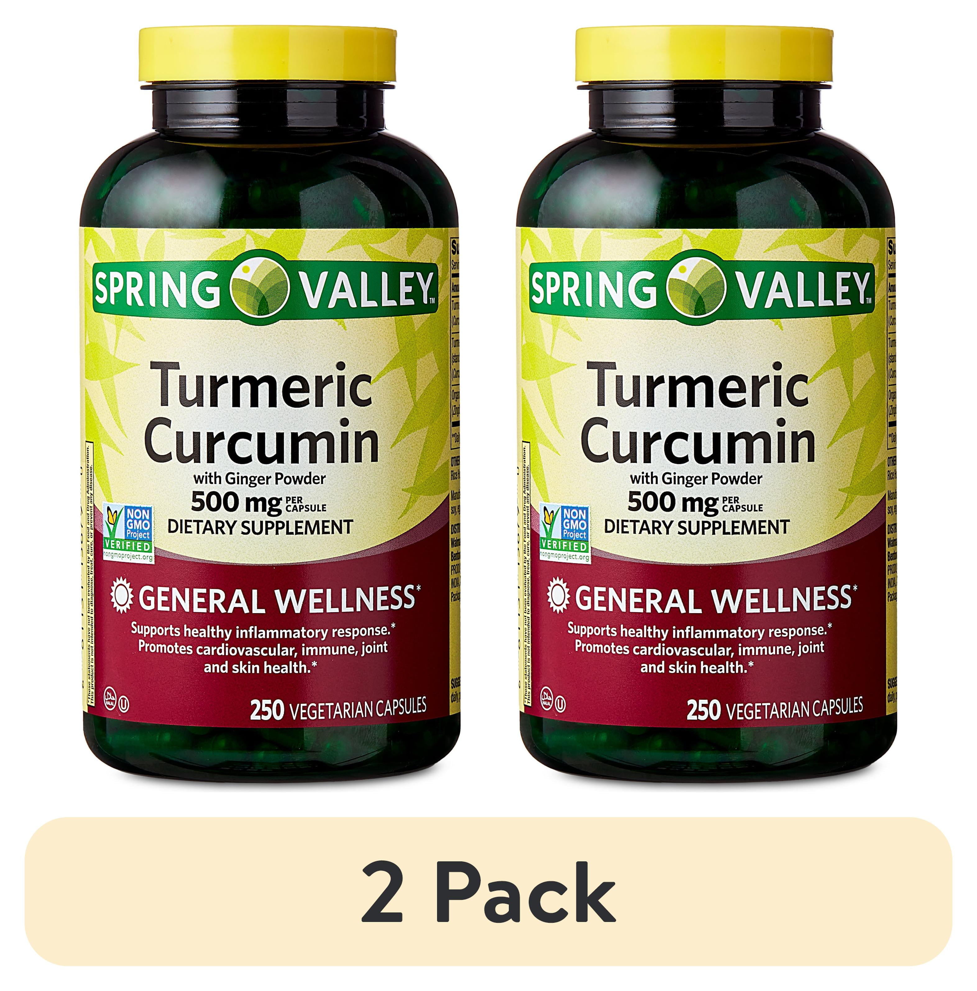 (2 pack) Spring Valley Turmeric Curcumin with Ginger Powder General ...