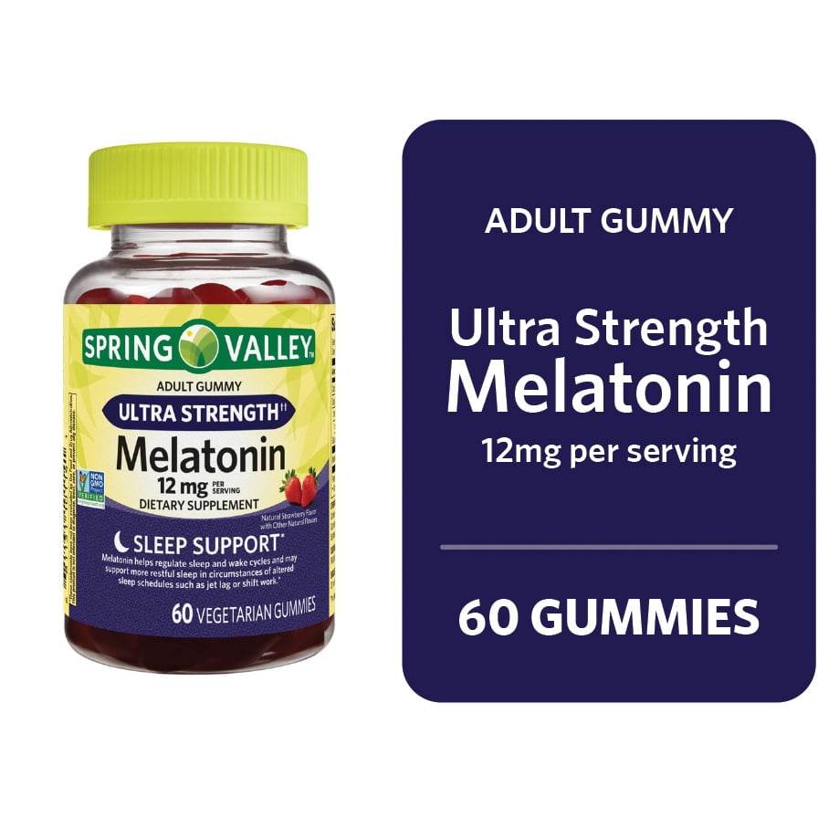 Spring Valley Ultra Strength Melatonin Sleep Support Dietary Supplement ...