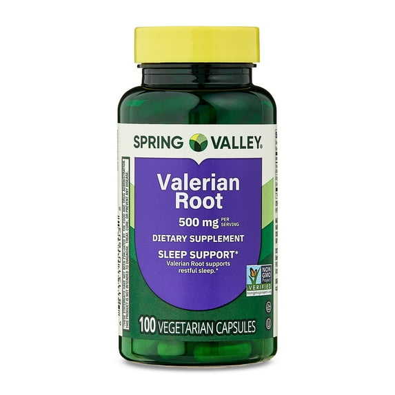 Spring Valley Valerian Root Capsules, 500 mg, 100 Count HSA/FSA ...