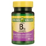 Spring Valley Vitamin B12 Tablets, 500 mcg, 100 Count - Walmart.com