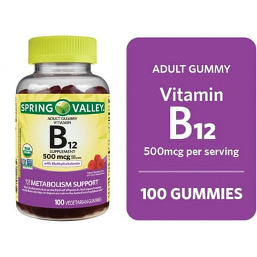 Spring Valley Sublingual Vitamin B12 Microlozenges, 500 Mcg, 200 Count ...