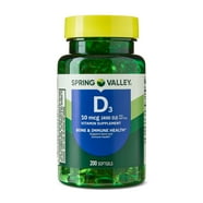Spring Valley Vitamin K2 + D3 Dietary Supplement Vegetarian Capsules ...