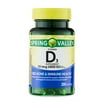 Spring Valley Vitamin D3 Supplement Softgels for Bone and Immune Health ...