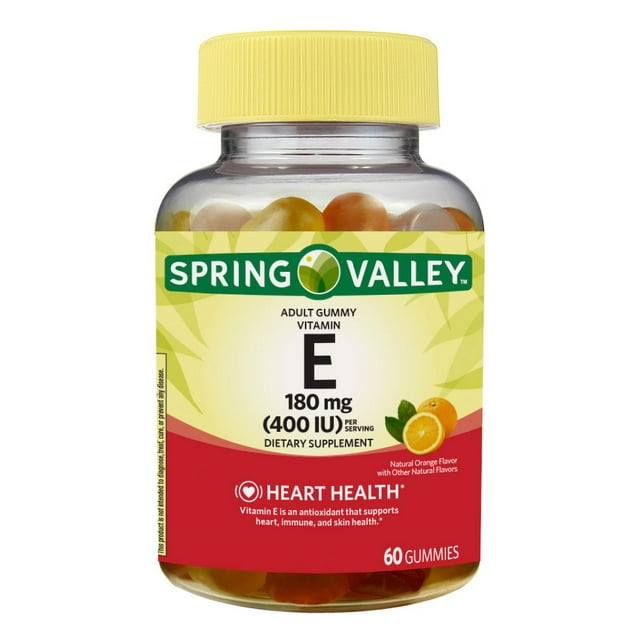 Spring Valley Vitamin E Gummy, 60 Count - Walmart.com