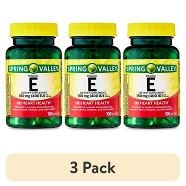 (3 pack) Spring Valley Vitamin K2 Supplement, Soft Gel Capsules, 100 ...