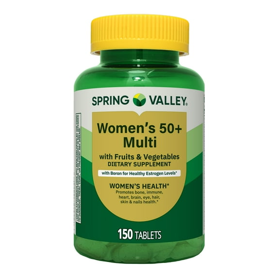 Spring Valley Women's 50+ Multi Tablets, 150 Count - Walmart.com