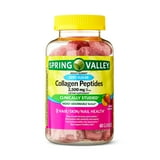 Spring Valley Zero Sugar Collagen Peptides Gummies for Hair/Skin/Nails ...