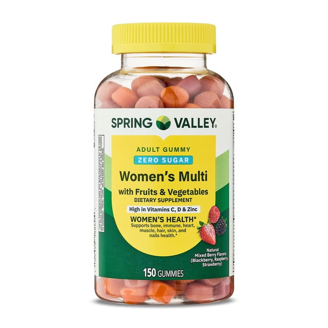 Spring Valley Zero Sugar Women's Multi Gummy, 150 Count - Walmart ...