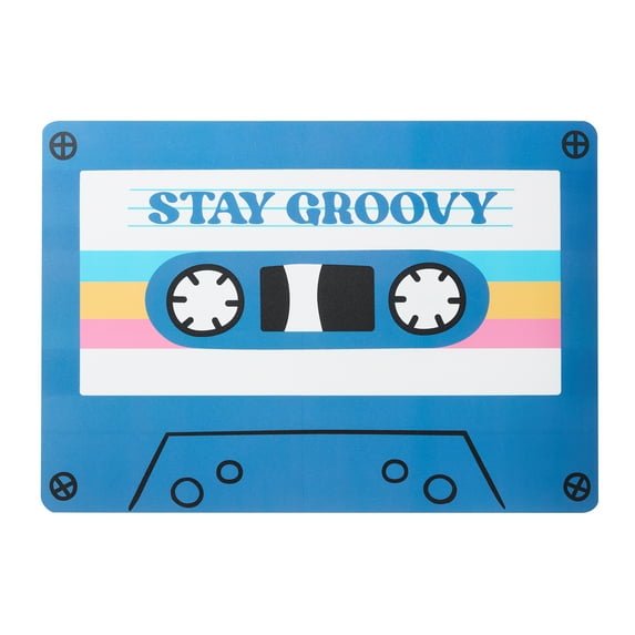 Spring Vibes Stay Groovy Cassette Table Placemat, Beautiful Kitchen ...