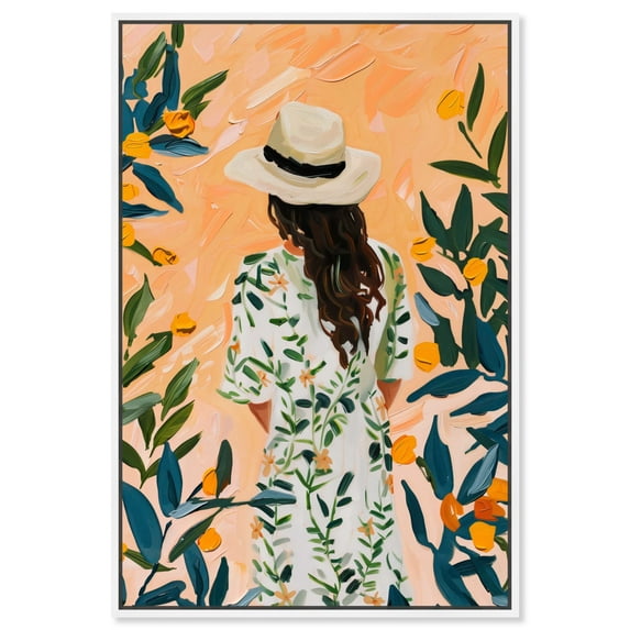Spring Views Canvas Boho Colorful Wall Art by Art Remedy, White Frame ...