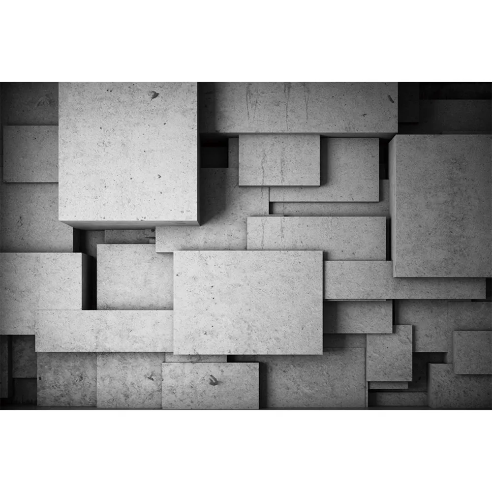 3D Grey Photo Backdrop Geometrical Cemt Marble Texture Home r ...