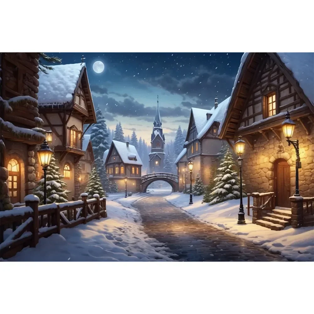 Spring Village Rural Town Backdrops Photography Floral Park Gard ...