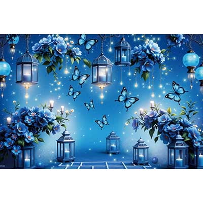 Spring Village Rural Town Backdrops Photography Floral Park Gard ...