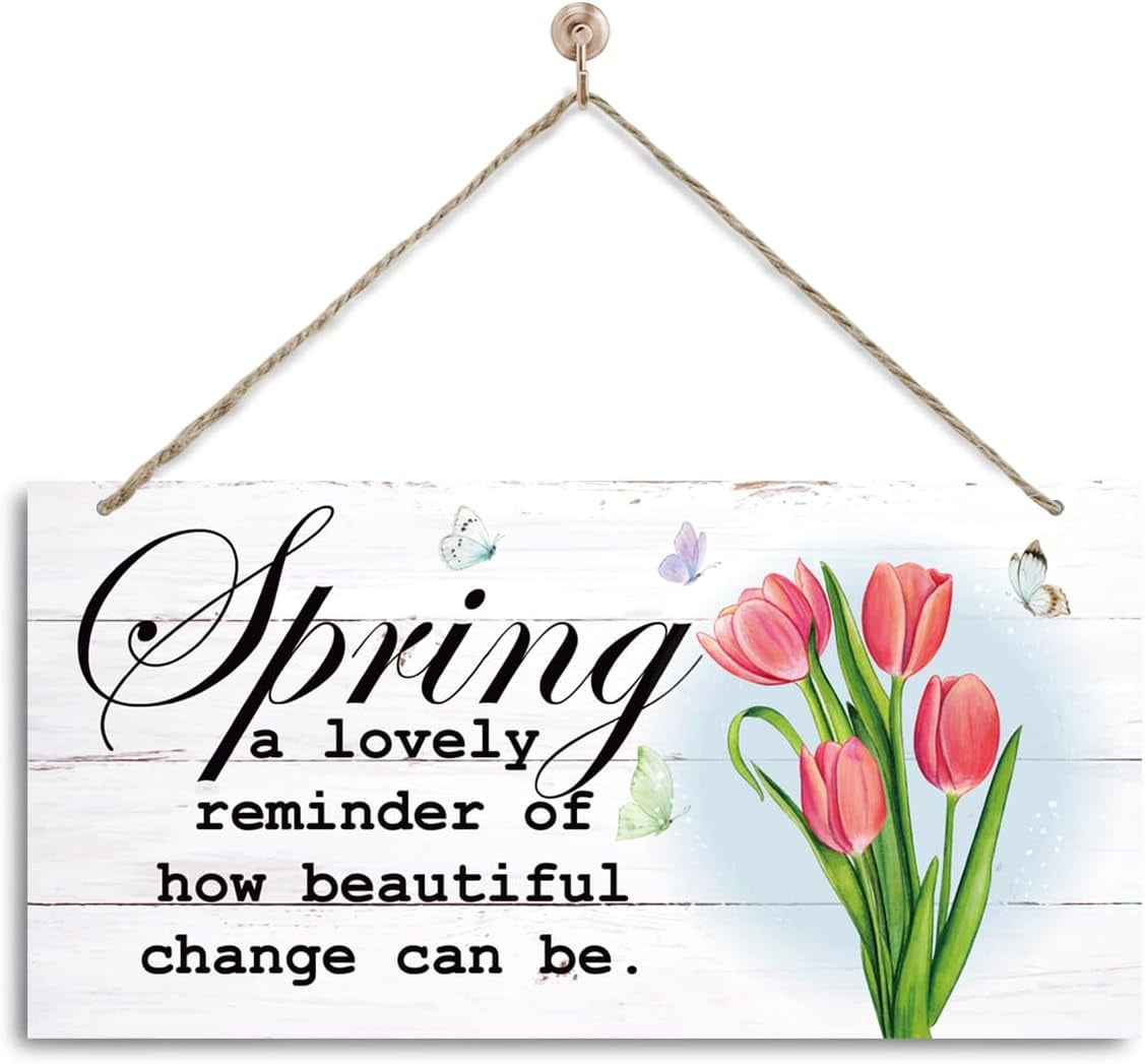 Spring Wall Decor, Home Sweet Home Sign, Decorative Wall Plaque, Home ...