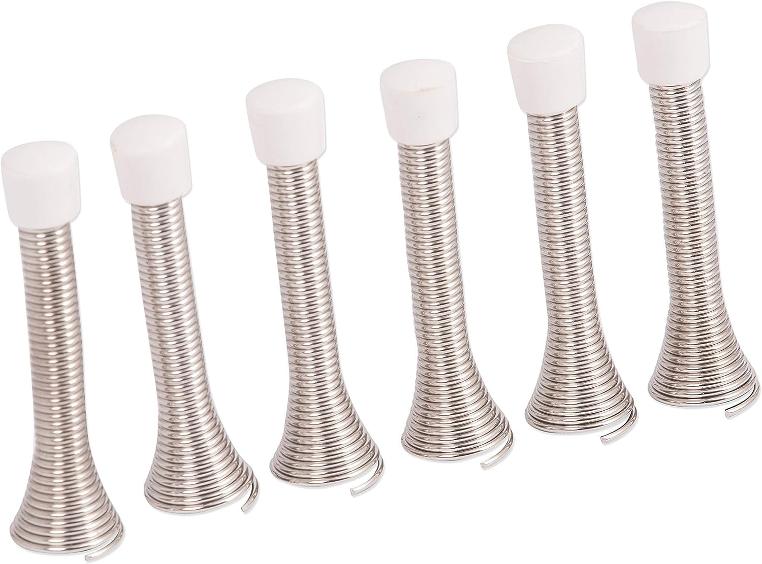 Spring Wall Door Stops 6 Pack Metal Door Stoppers with Screws and Wall ...