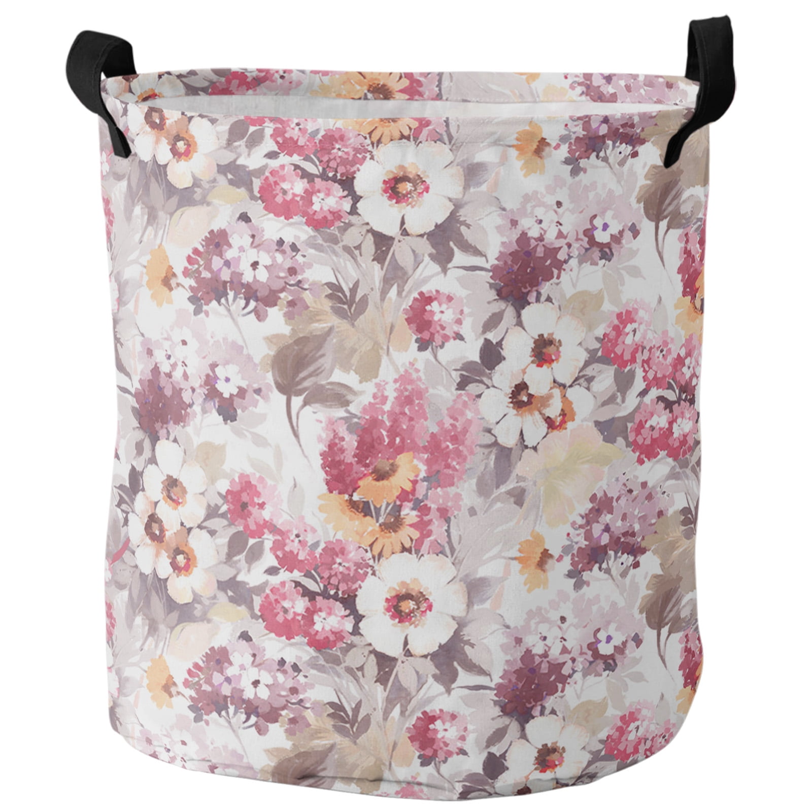 Spring Watercolor Flower Hydrangea Dirty Laundry Basket Waterproof ...