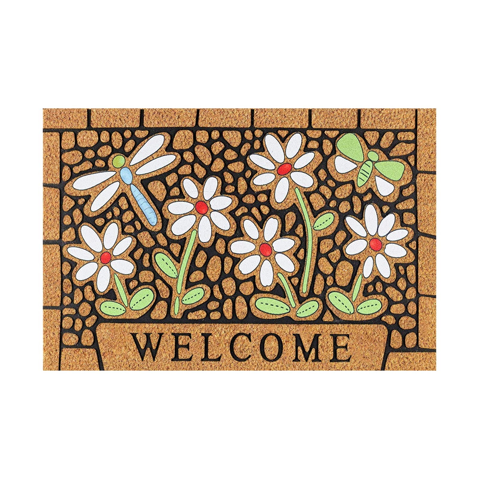 Spring Welcome Coir Door Mat Non Slip Entrance Mat Deals of the Day ...