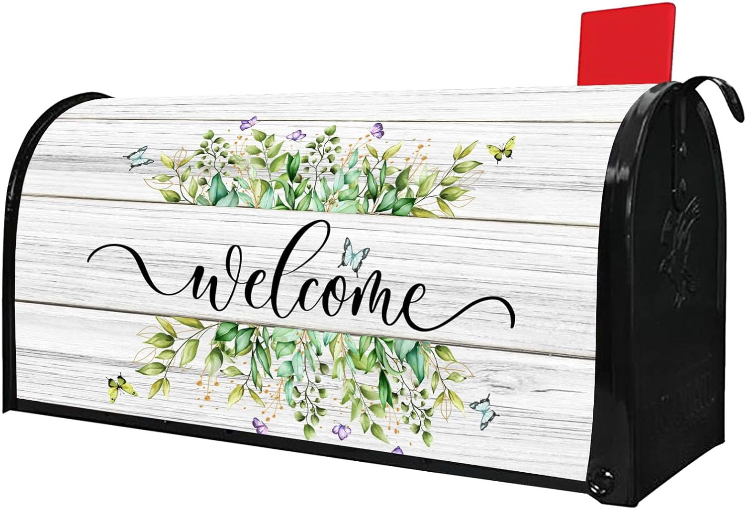 Spring Welcome Mailbox Cover Magnetic Standard Size 21" X 18" Summer ...