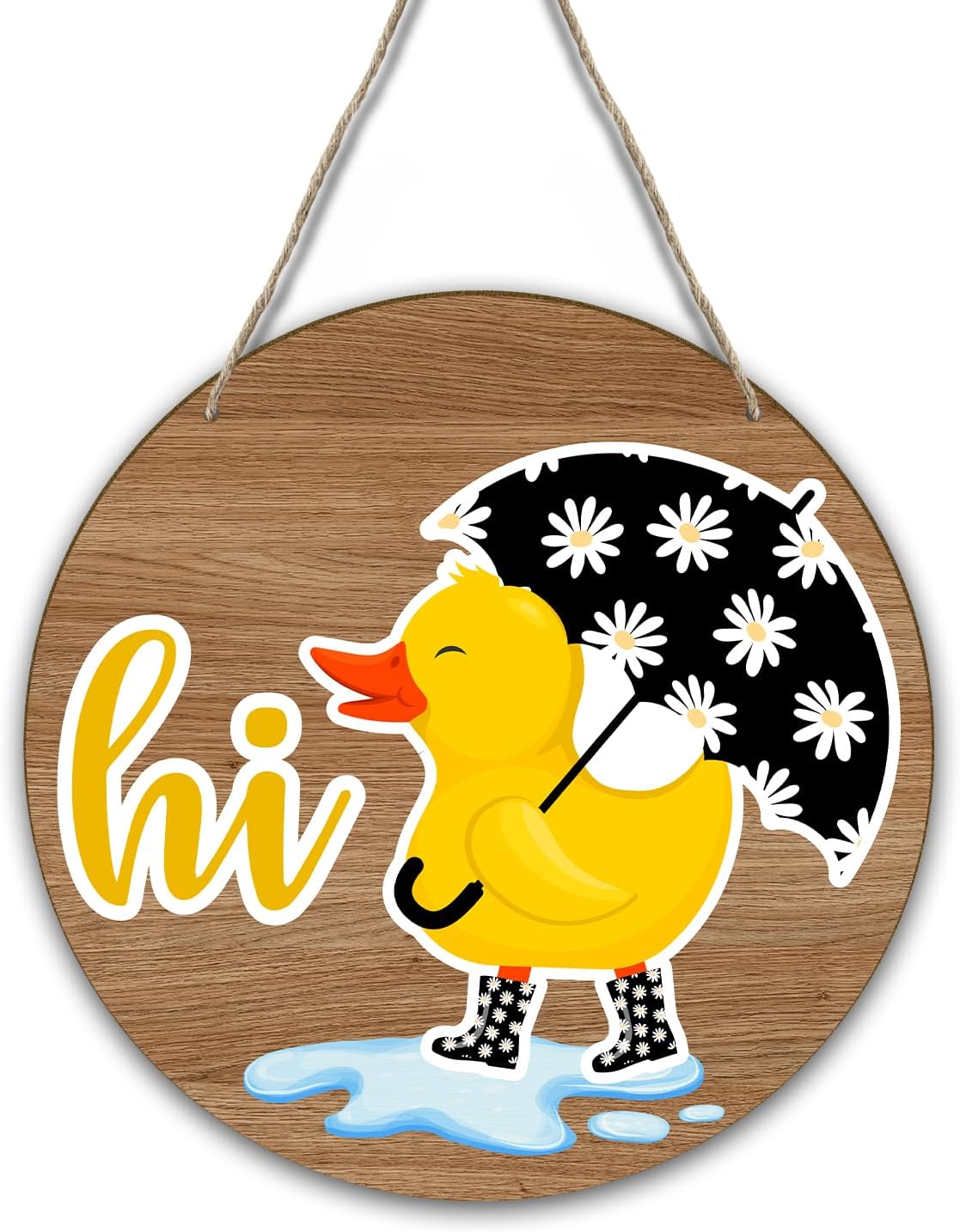 Spring Welcome Sign Spring Door Decor Duck Door hanger Umbrella Welcome ...