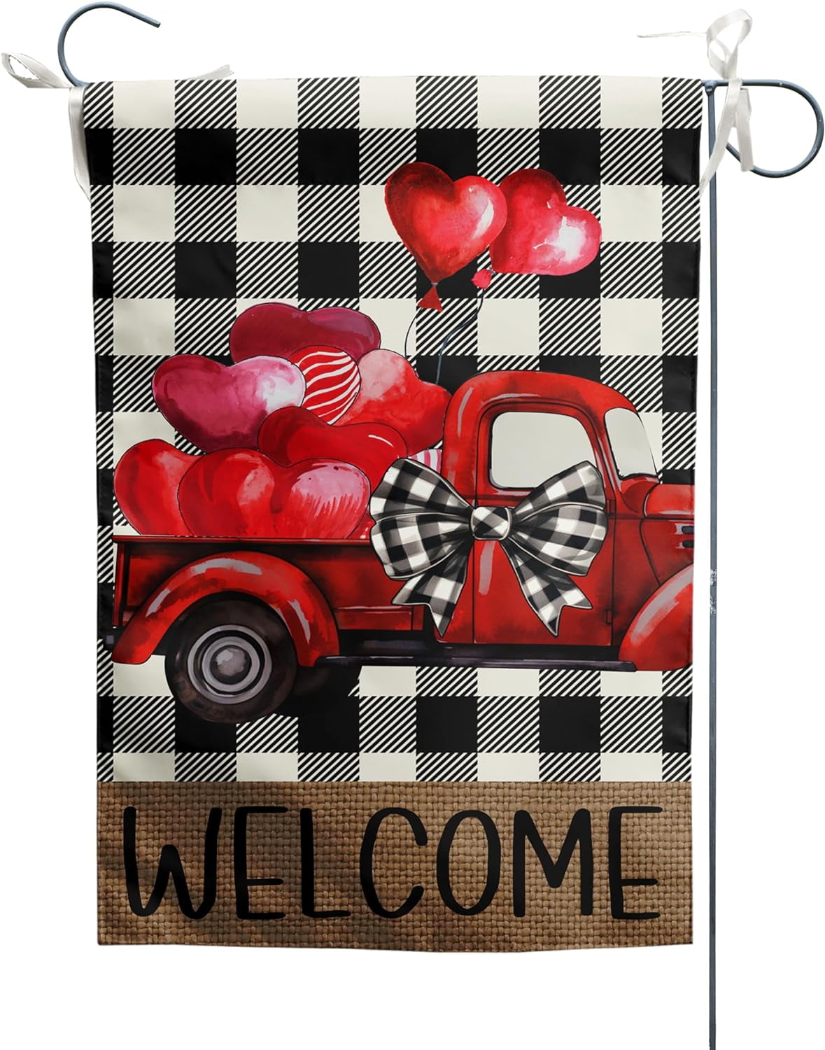 Spring Welcome Tulip Garden Flags Butterfly Yellow Tulip House Flag ...