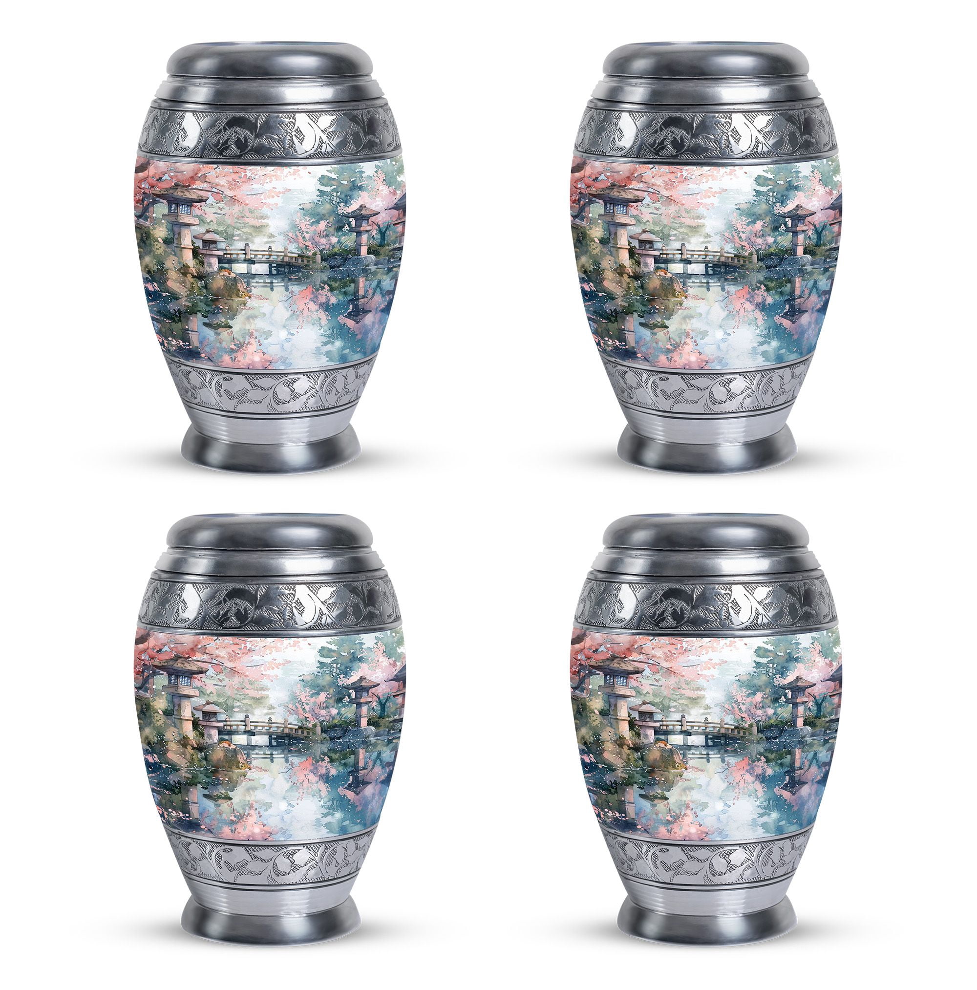 Spring Whispering Pond Urn For Ashes Adult Male - Small Urn For Human ...