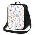 Spring Wildflower Bee Lunch Bag Insulated Thermal Lunch Box with ...