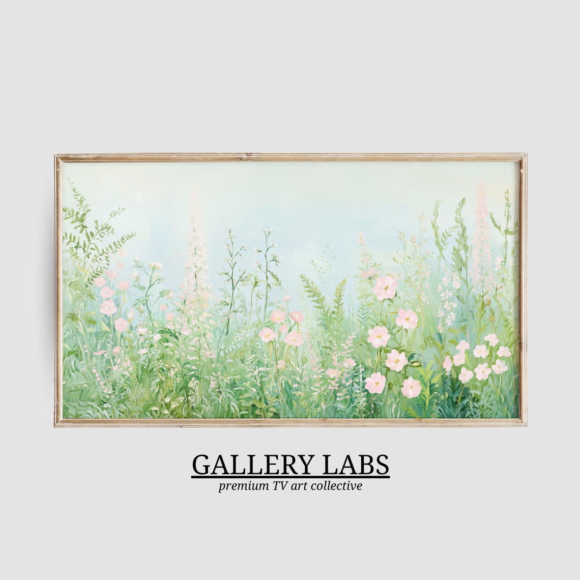 Spring Wildflower Samsung Frame Tv Art • Abstract Flower Garden Art ...