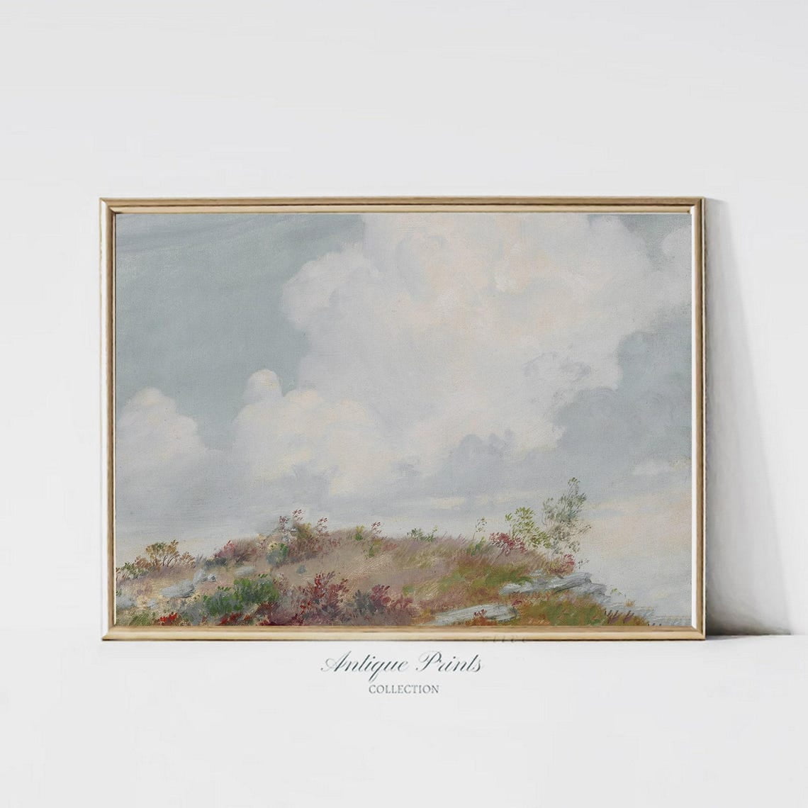 Spring Wildflower Vintage, Antique Country Landscape Posters, Summer ...