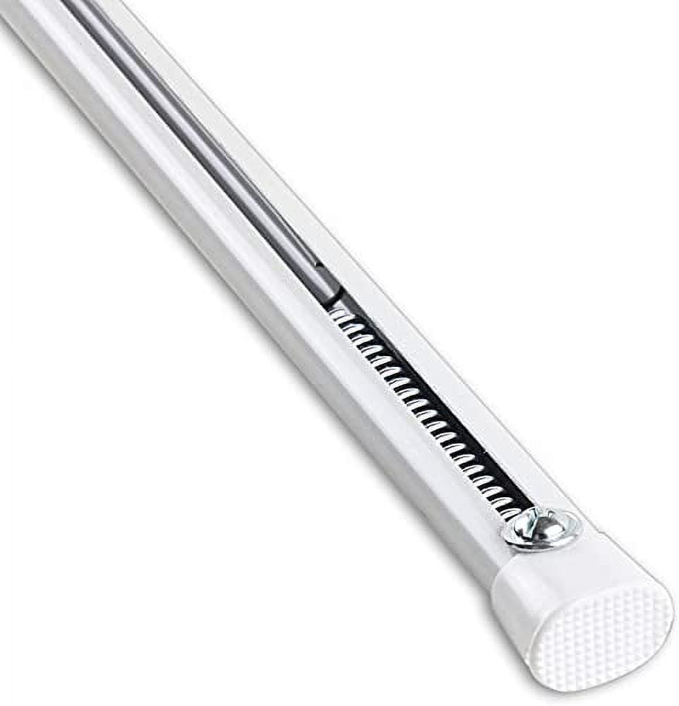 Spring Window Fashions Oval Spring Tension Curtain Rod 48 to 84-Inch ...