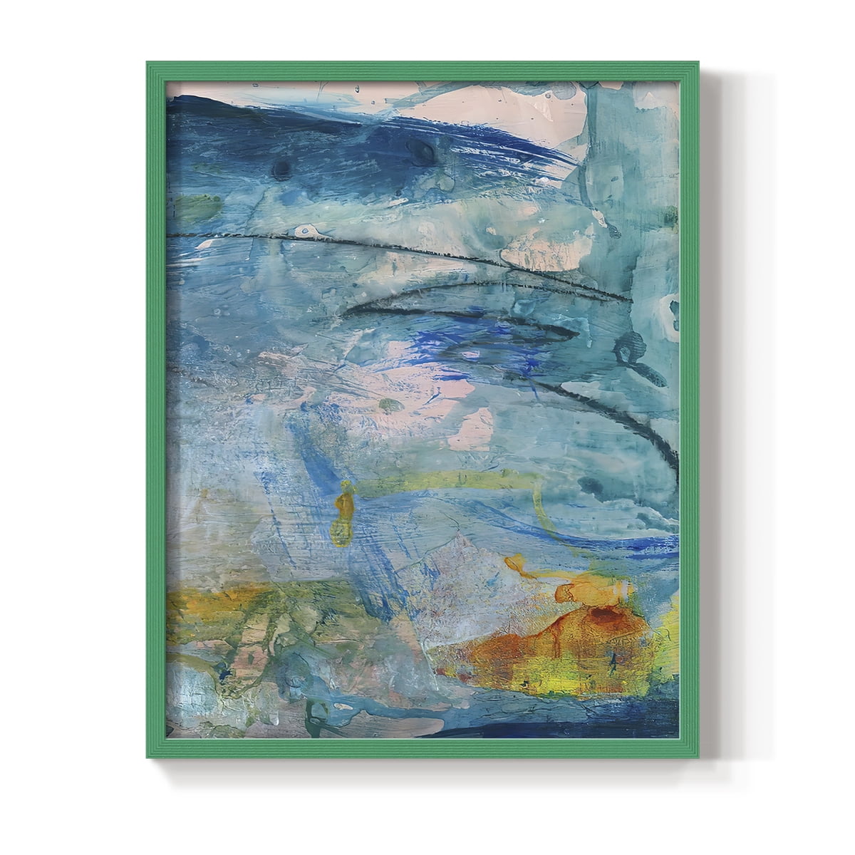 Spring Winds V in Green Solid Wood 16 x 20 Framed Print - Walmart ...