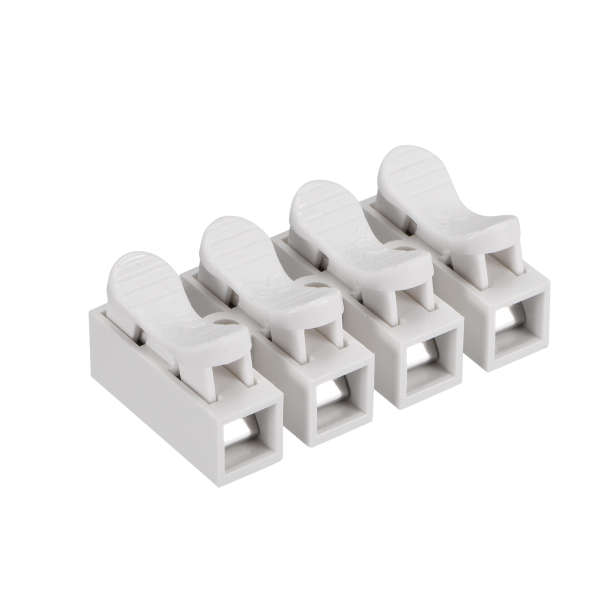 Spring Wire Connectors Quick Connector Terminal Block 4 Positions 50pcs ...