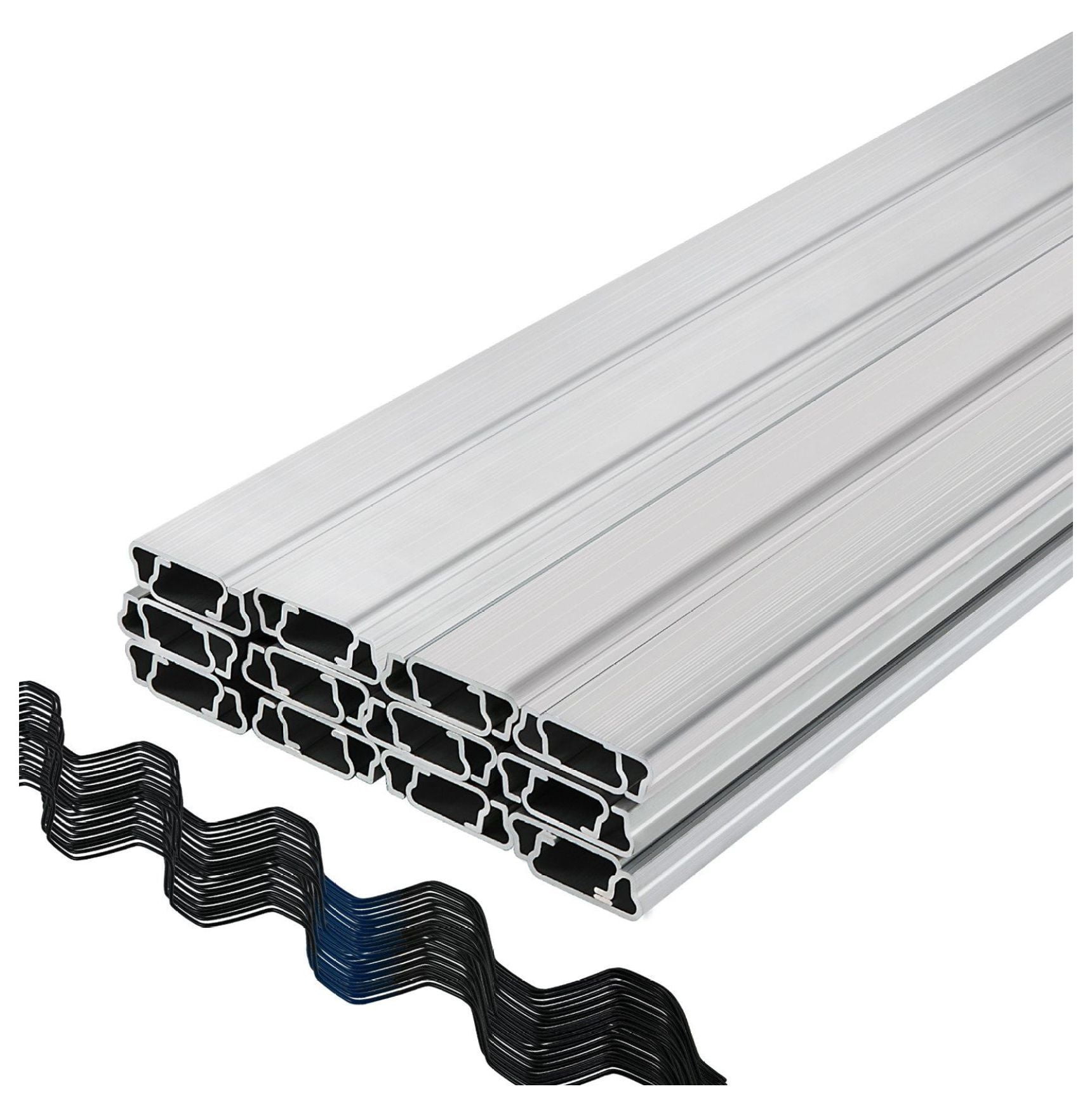 Spring Wire and Lock Channel,6.56ft Spring Lock & U-Channel Bundle for ...