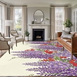 Spring Wisteria Area Rugs 5'x7', Small Throw Rugs for Laundry Room ...