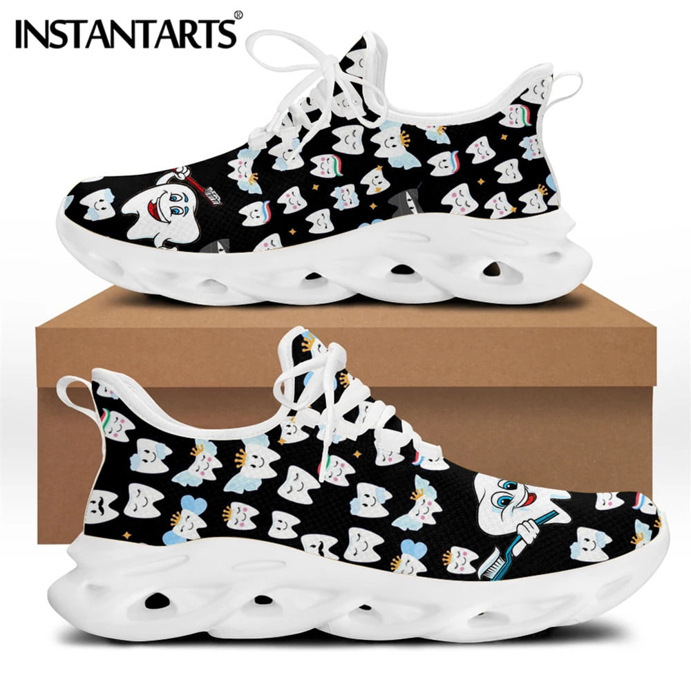 Spring Women Dentist Shoes Black Tooth/Teetn Dental Brand Design ...