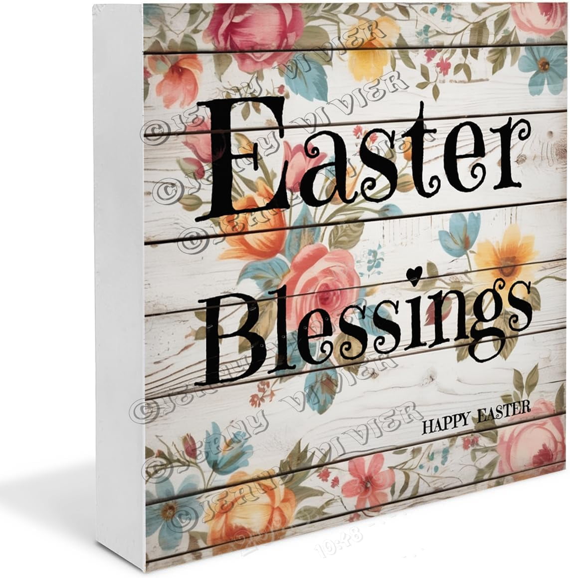 Spring Wooden Box Sign Inspirational Quote Decor Gifts Funny Spring ...